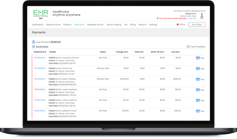 Medical Billing Management System - EHRCentral